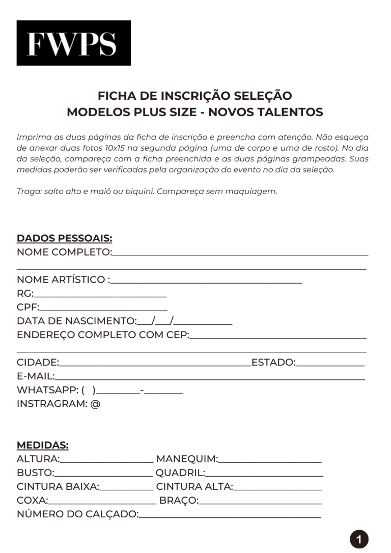 Modelo Plus Size: saiba como desfilar no FWPS Novos Talentos - Fashion ...